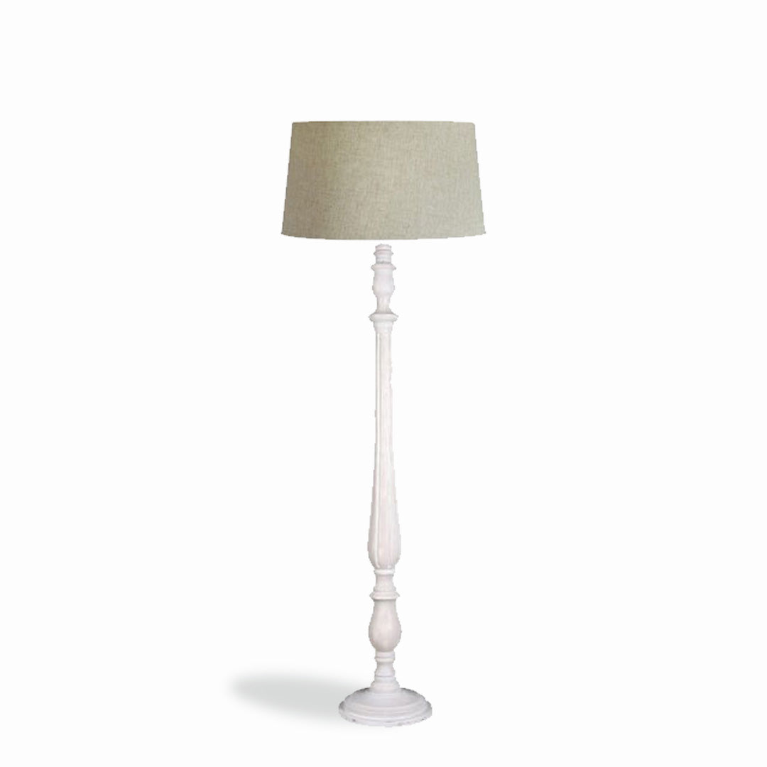 Floor Standing Lamp Fluted | 1.4m Excl Shade – Yellow Lemon Tree