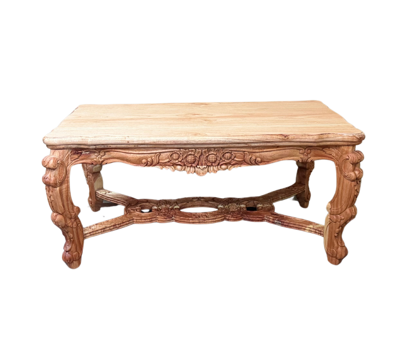 Engraved Coffee Table | Natural 49x105x55 – Yellow Lemon Tree