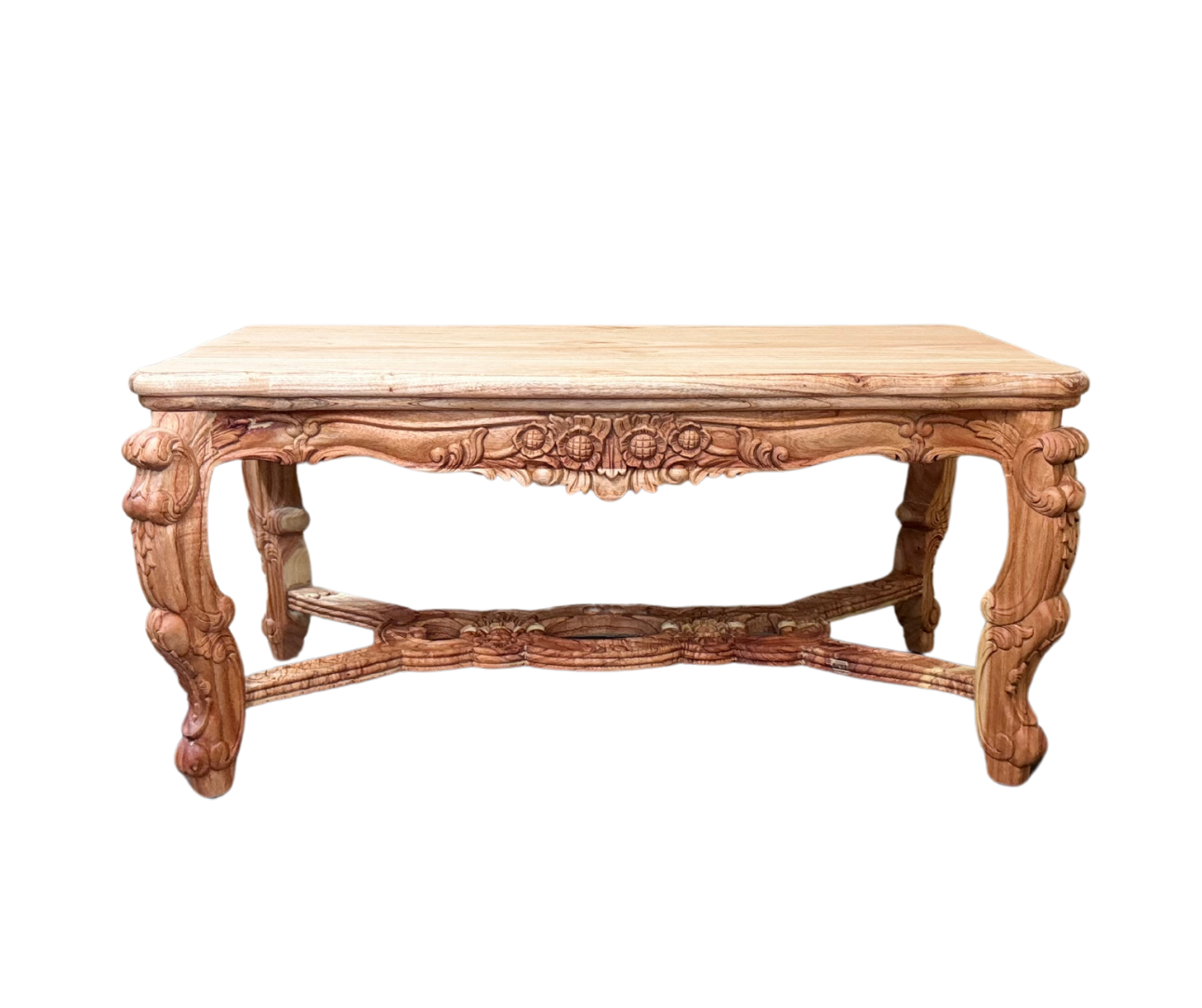 Engraved Coffee Table | Natural 49x105x55 – Yellow Lemon Tree