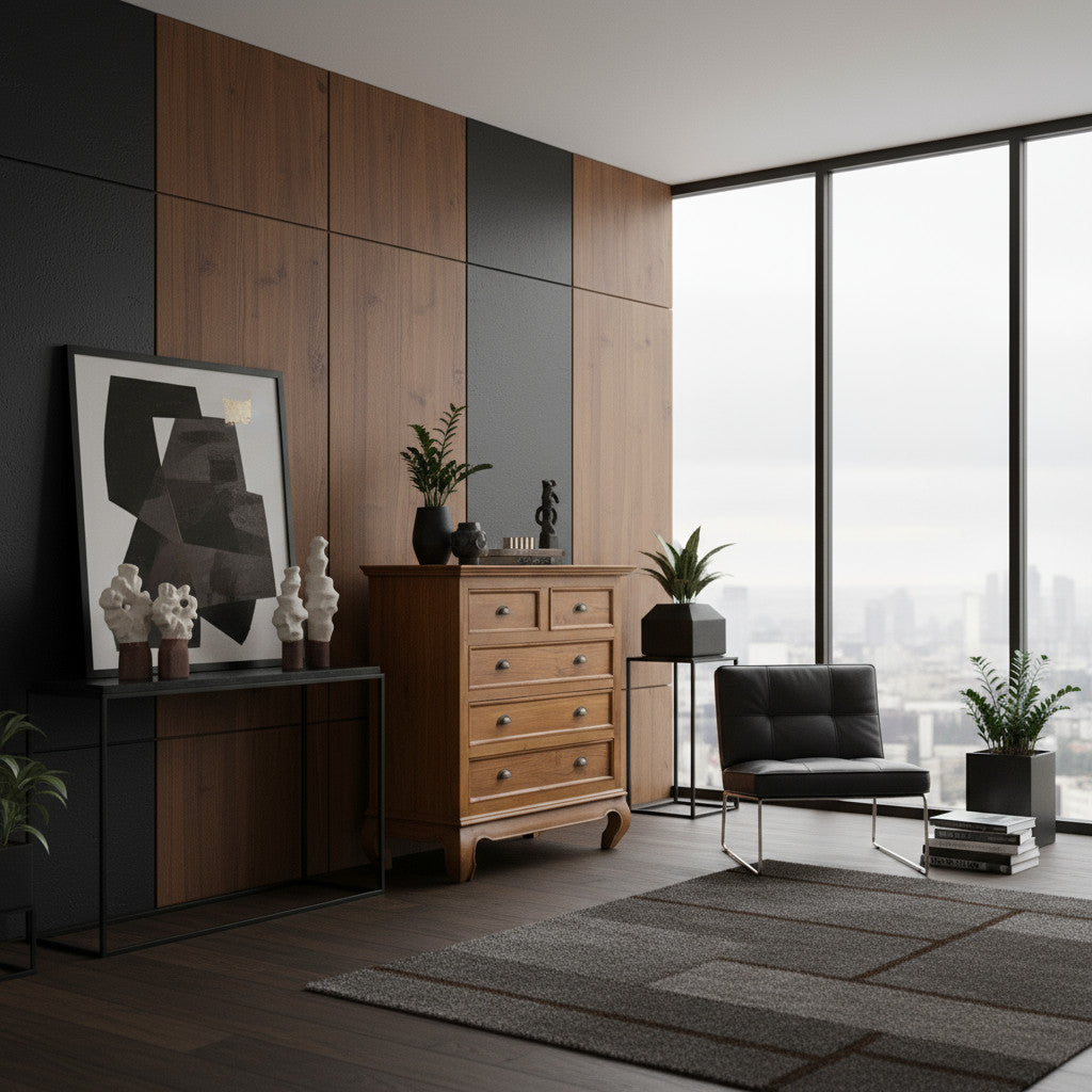 Chest of Drawers | Varnished Teak Wood – Yellow Lemon Tree