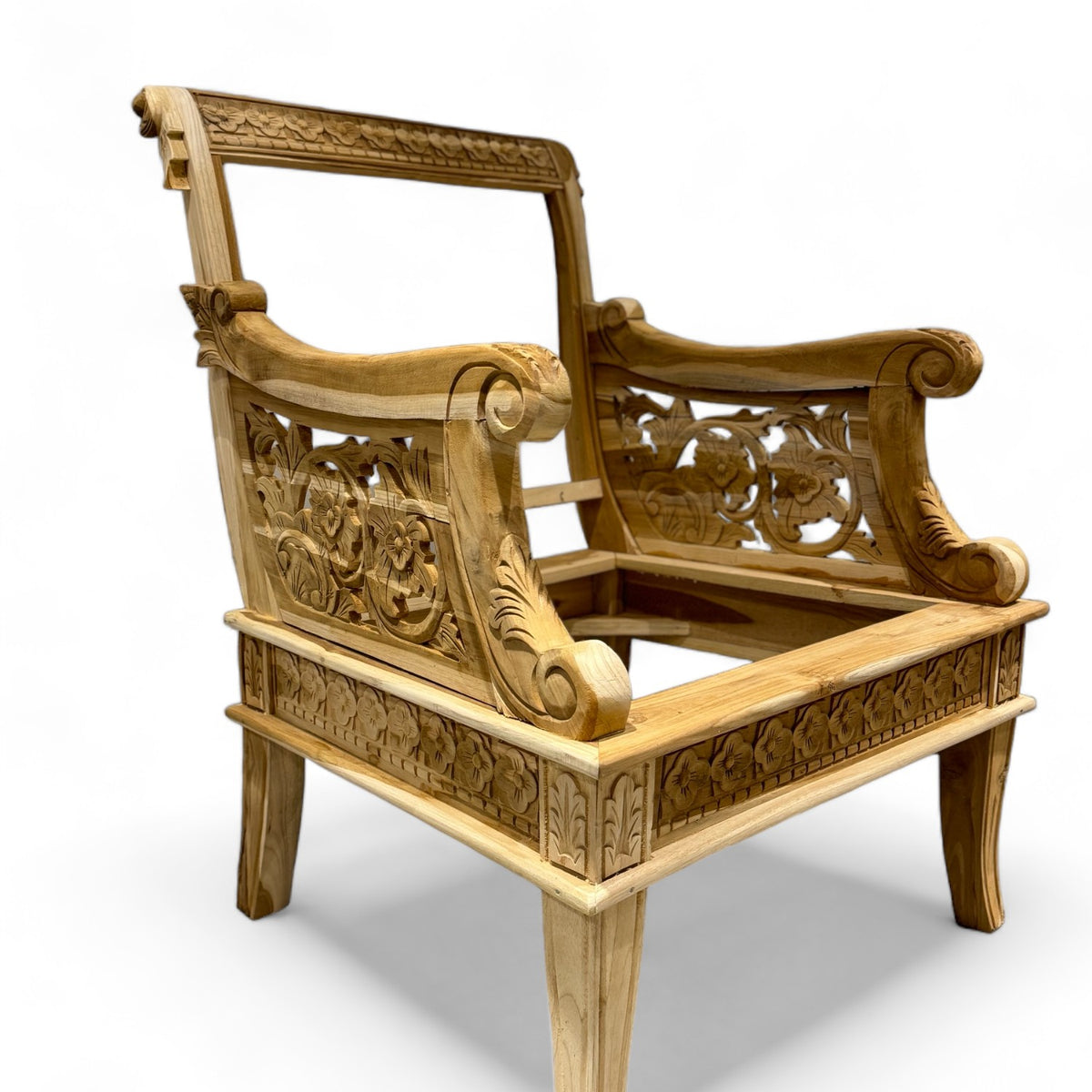 Rafi Living Chair | Occasional Chair Wooden Frame – Yellow Lemon Tree