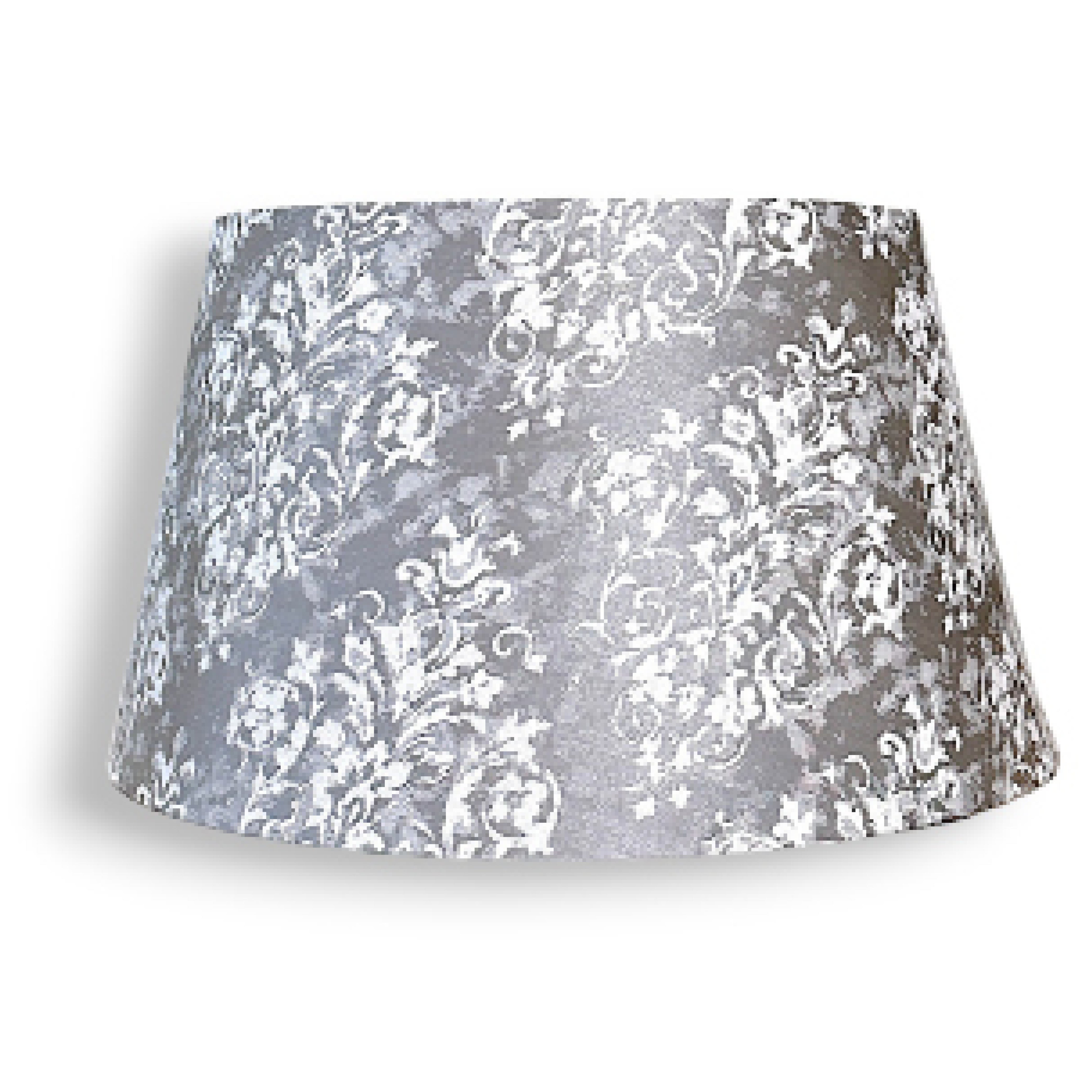 Lampshade | Silver Textures – Yellow Lemon Tree